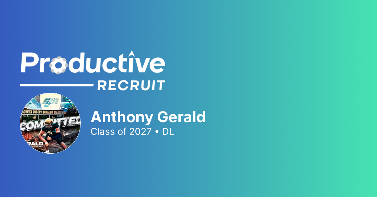 ProductiveRecruit | College Recruiting Profile | Anthony Gerald