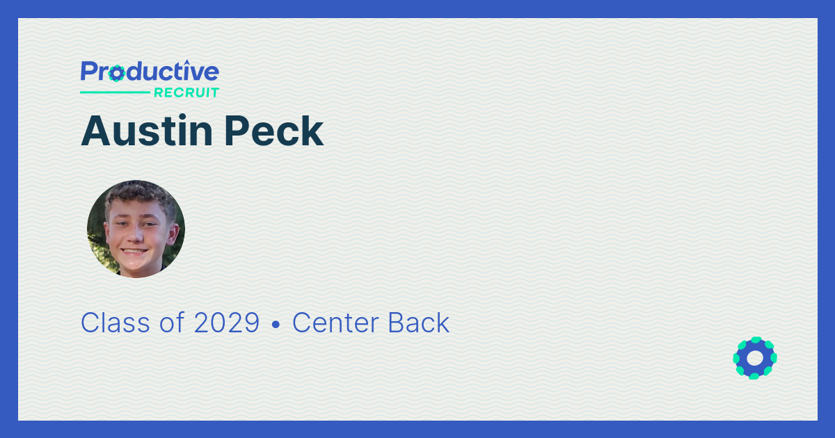 ProductiveRecruit | College Recruiting Profile | Austin Peck