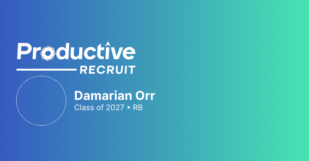 ProductiveRecruit | College Recruiting Profile | Damarian Orr