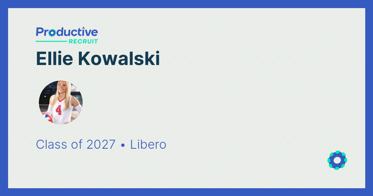 ProductiveRecruit | College Recruiting Profile | Ellie Kowalski