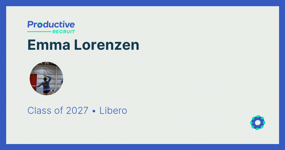 ProductiveRecruit | College Recruiting Profile | Emma Lorenzen