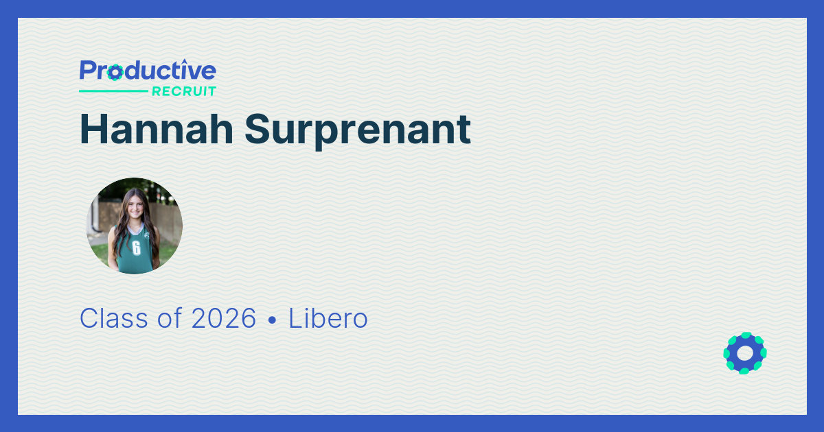 ProductiveRecruit | College Recruiting Profile | Hannah Surprenant