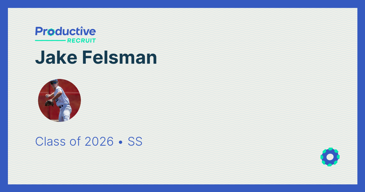 ProductiveRecruit | College Recruiting Profile | Jake Felsman