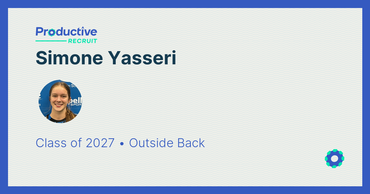 ProductiveRecruit | College Recruiting Profile | Simone Yasseri