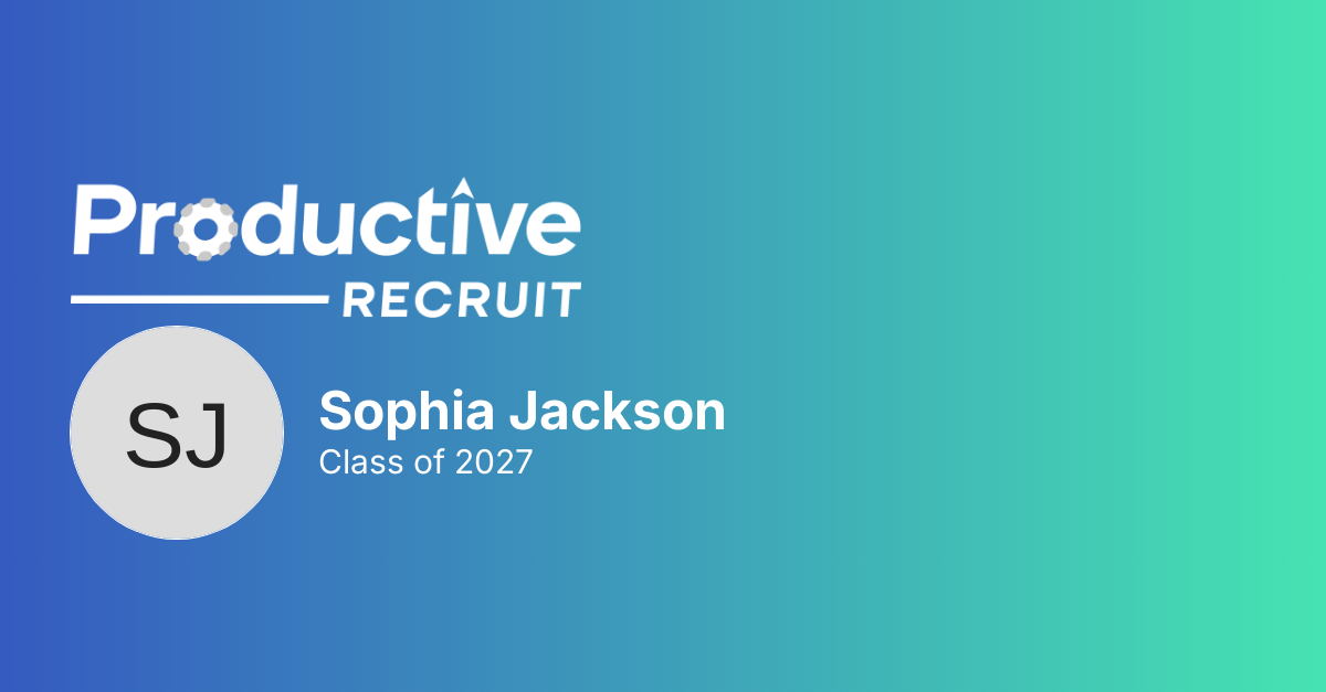 ProductiveRecruit | College Recruiting Profile | Sophia Jackson