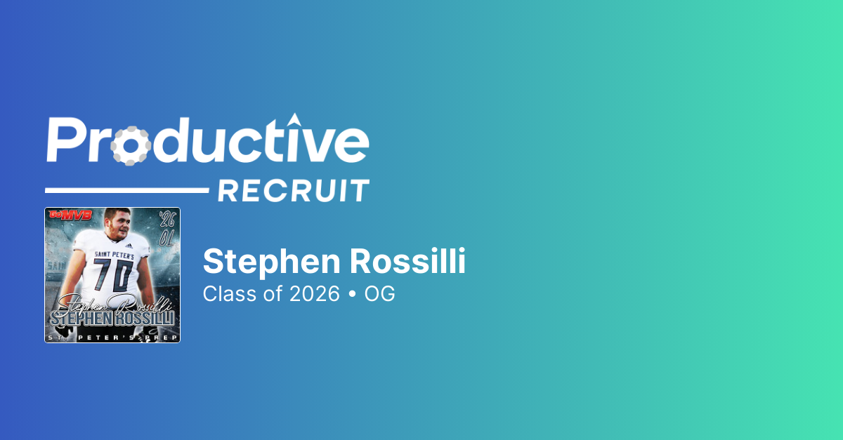 ProductiveRecruit | College Recruiting Profile | Stephen Rossilli